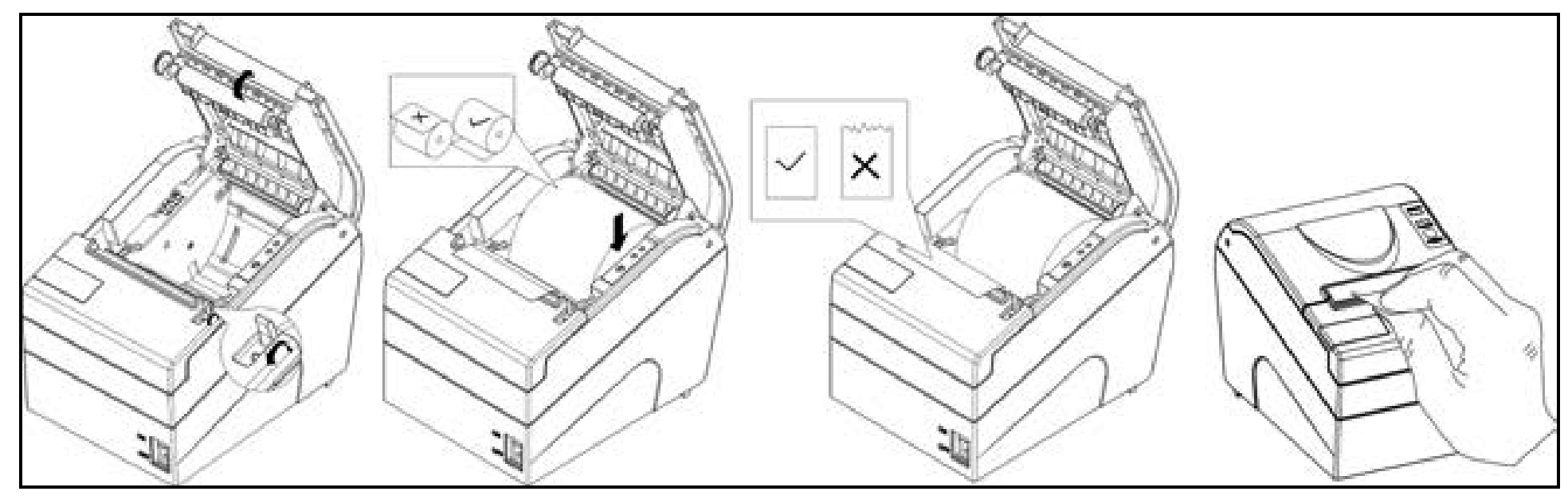 SNBC BTP-R880NPV Thermal Printer USB+Serial+Ethernet